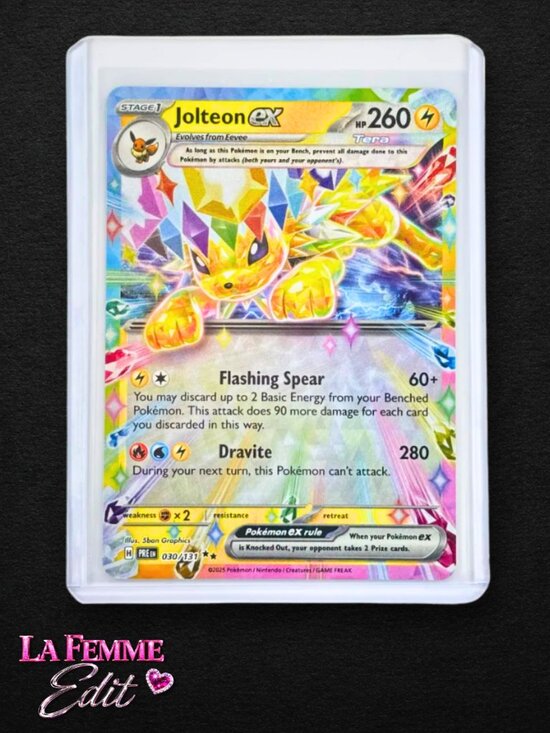 Pokemon | Toys | Pokemon Card Jolteon Ex 3031 Double Rare Tera Holo ...